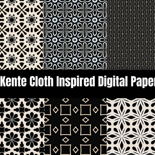 Kente Digital Paper - Etsy