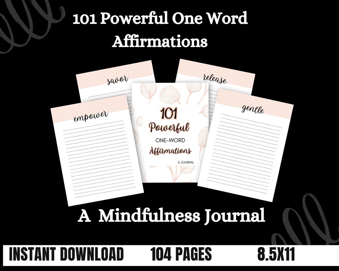 Empower Daily: 101 Mindfulness Journal Printable Mindfulness Tool/ PDF ...