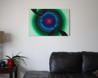 Genesis One Printable Digital Download Abstract Living Room | Etsy