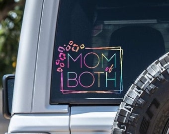 Sticker Decal Glitter & Dirt Mama of Both Camo Mom of Both - Etsy