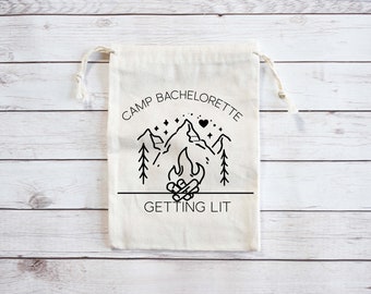 Camp Bachelorette Getting Hitched Bachelorette Party Favors Camp ...