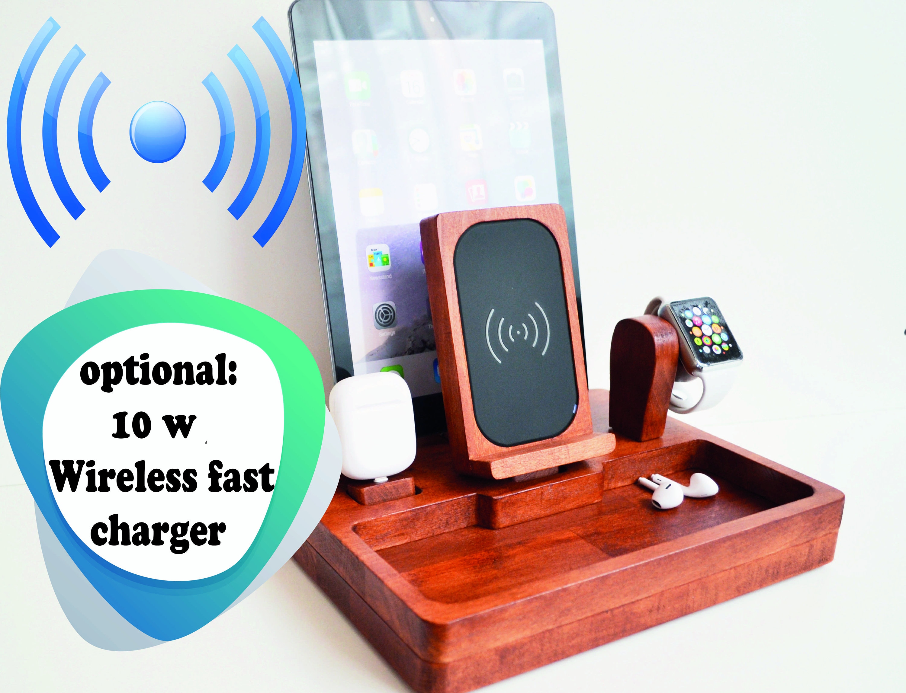 Idoqq Ultimate 4 OAK Edition Apple Docking Station Organizer - Etsy