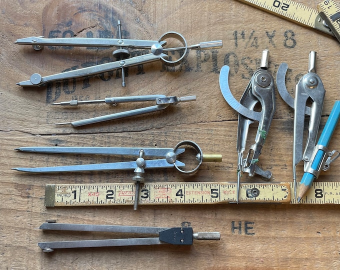 Lot of 7 Compasses, 3 Germany, 1 Teledyne 3 Others Drafting Draftsman Engineer Tools - Etsy