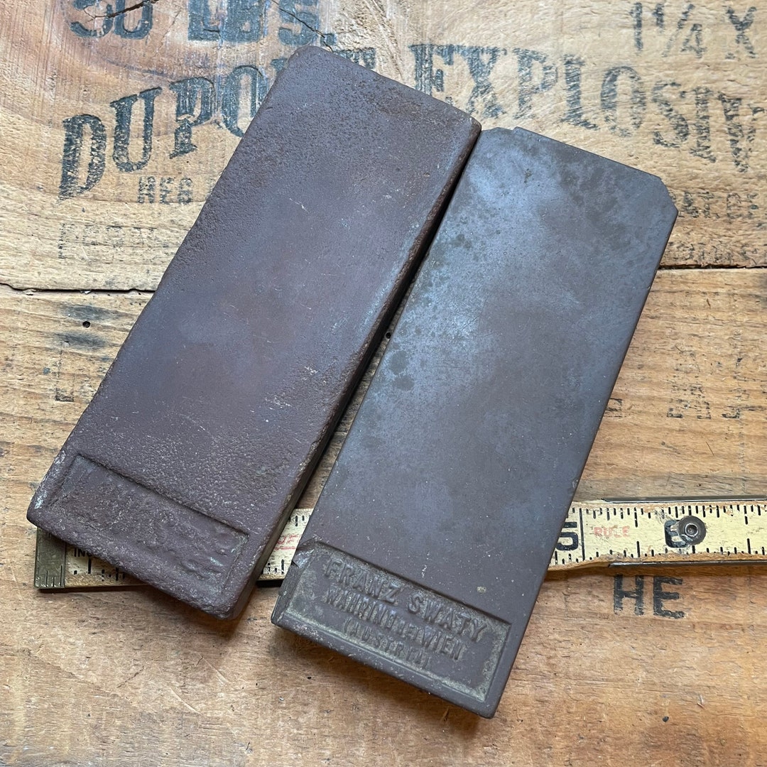 Vintage Lot of 2 Franz Swaty Marburg Austria Razor Hones Tool ...