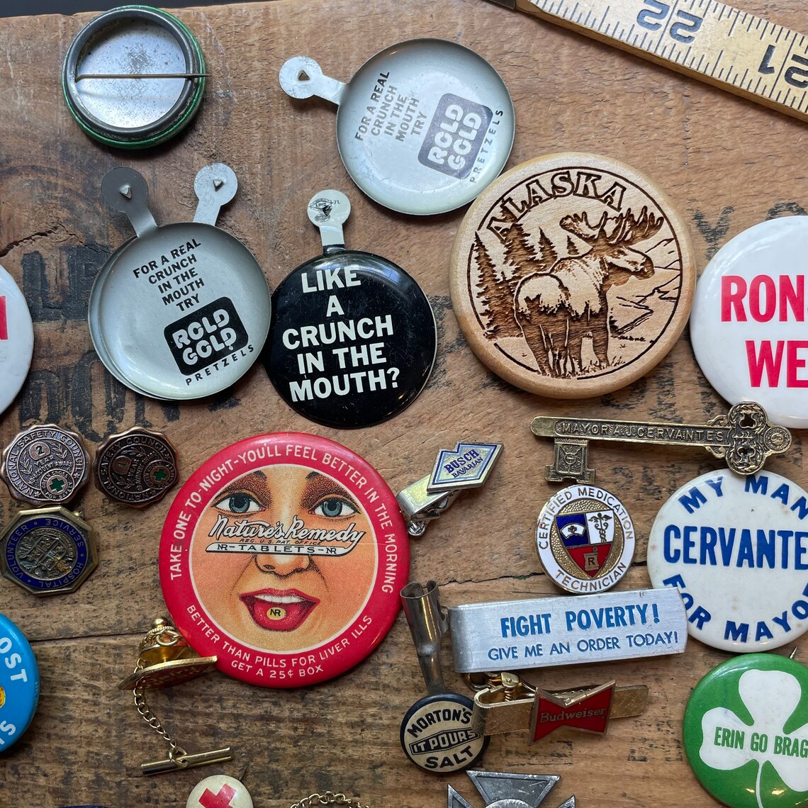 32 Piece, Badges, Pencil Topper, Pins and Token Lot - Etsy