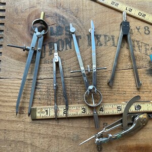 Lot of 7 Compasses, 3 Germany, 1 Teledyne 3 Others Drafting Draftsman Engineer Tools - Etsy
