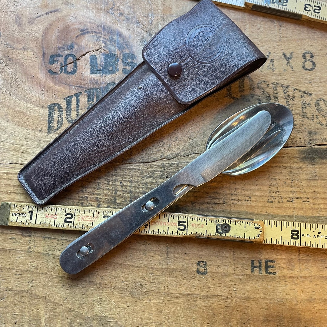 Vintage Imperial Boy Scout Hobo Mess Kit Camp Knife Spoon Fork - Etsy