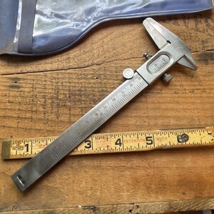 Vernier Caliper, Bayard Steel Machinist Measurement Tool - Etsy