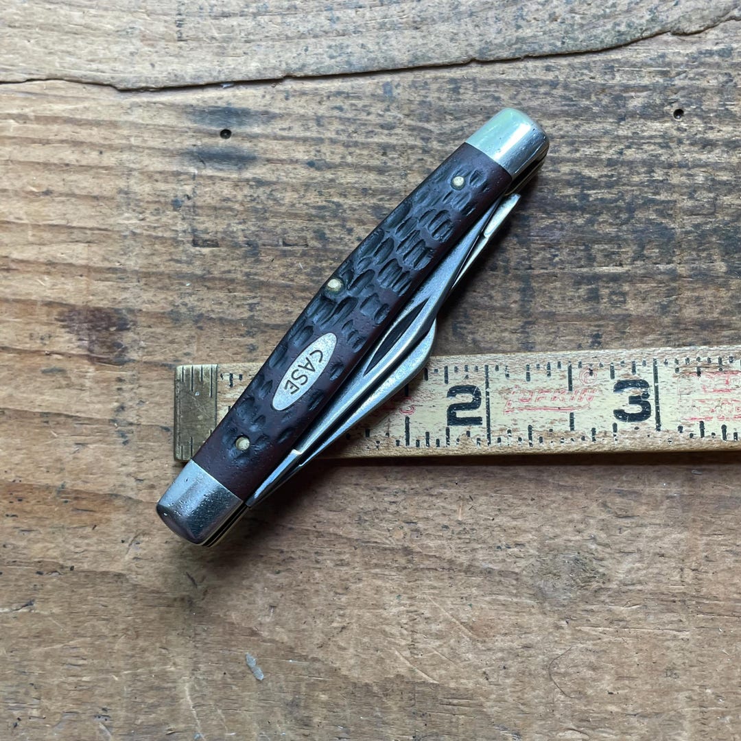 Case XX USA 1981 Model 6344 HP Carbon Stockman 3 Blade Pocket Knife - Etsy