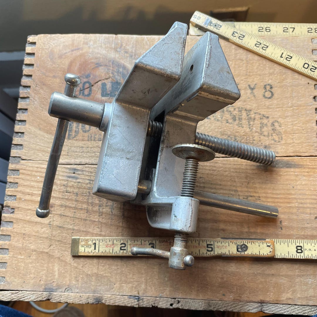 Vintage 5" Corner Vise Bench Clamp Stanley No. 80-702 USA in Working ...