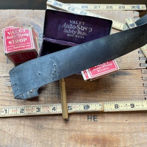 Valet Auto Strop Safety Razor, W/ Box, Blades and Strop - Etsy