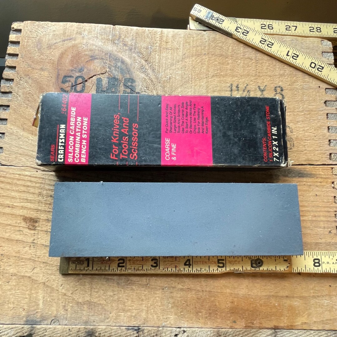 Vintage Sears Craftsman Combination Oilstone 64402 Large Sharpening ...