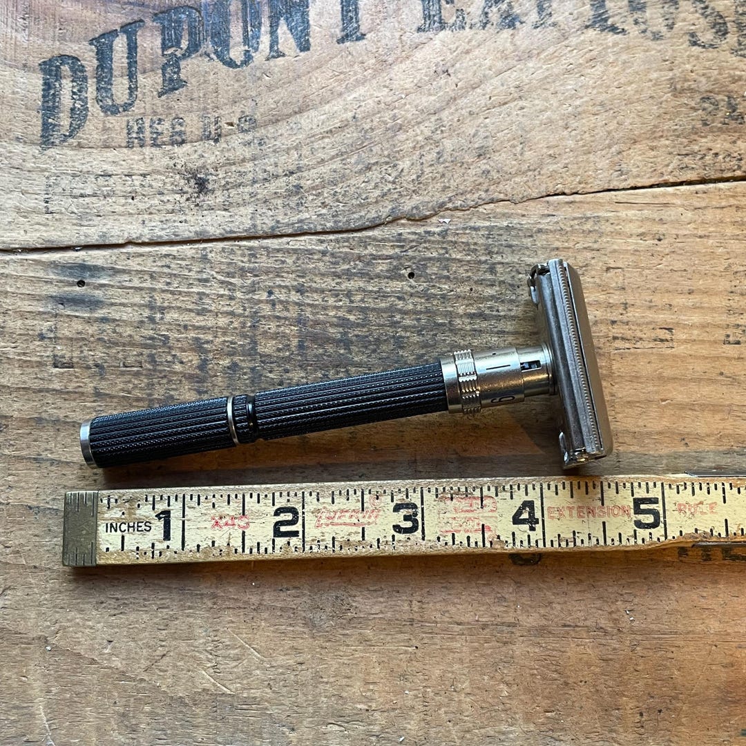 Vintage Gillette 1969 Double Edged Adjustable Razor, Date Code O1 USA ...