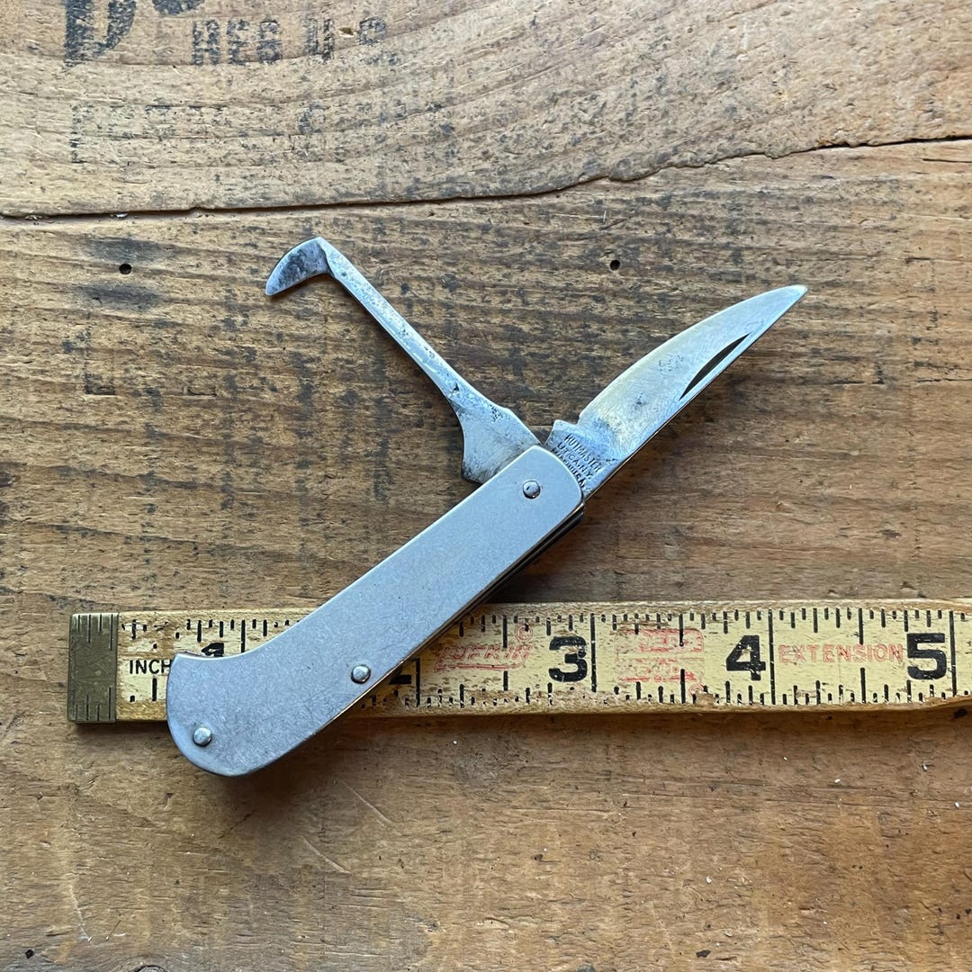 Vintage Kutmaster Utica NY USA Stainless Handle Capon Neutering 2 Blade ...