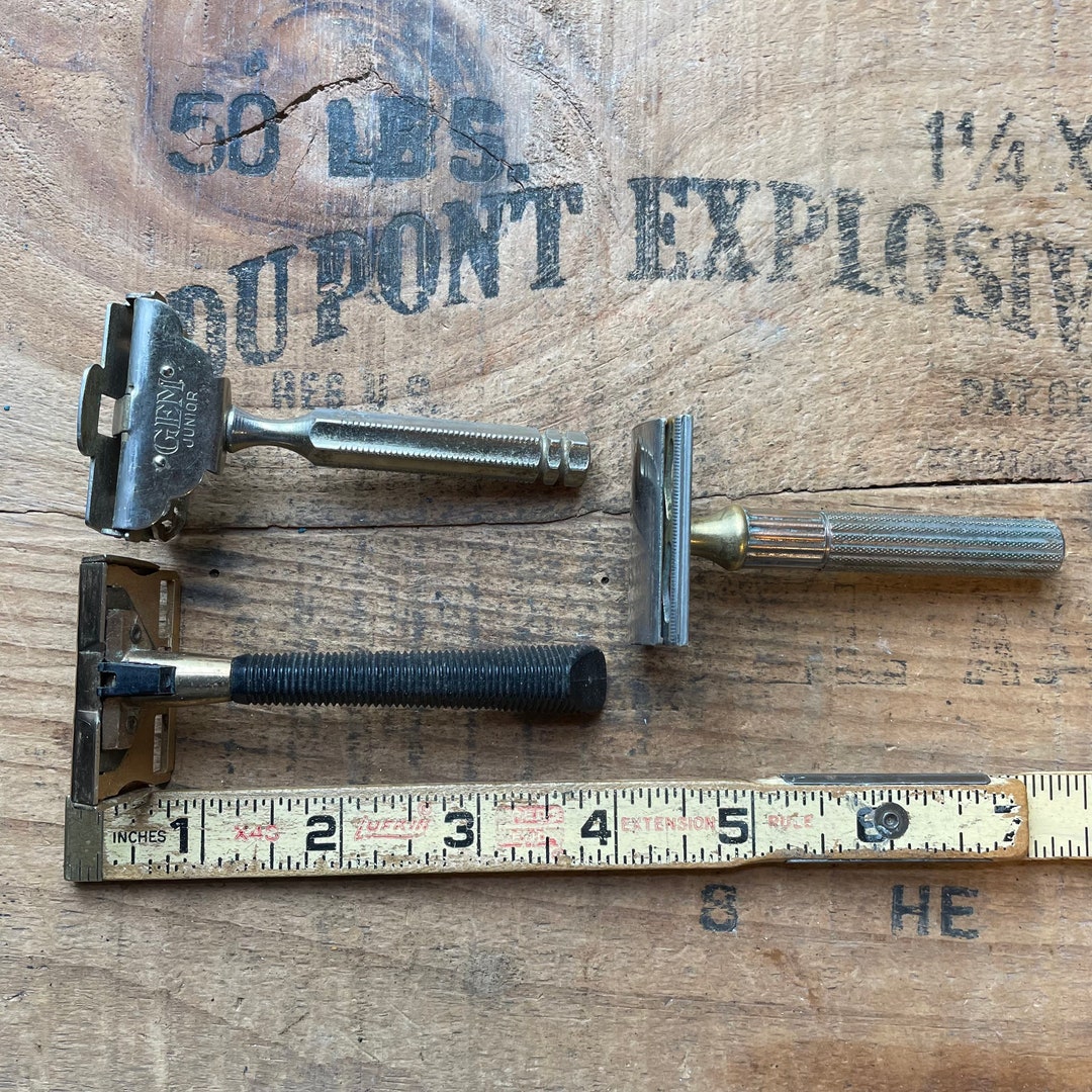 Vintage 3 Razor Lot 1 Gillette 3 Piece and 2 Gem Safety Razors - Etsy