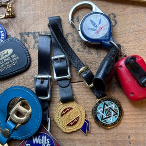 Large Lot of Mixed Key Chains, Key Rings, Key Fobs, Bottle Openers ...
