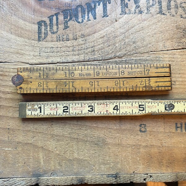 Vintage Wooden Ruler - Etsy