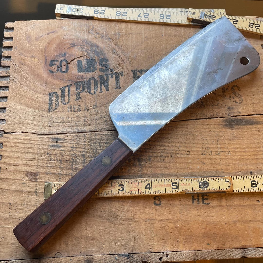 Vintage Robinson Knife Co Springville NY USA Meat Cleaver Kitchen ...