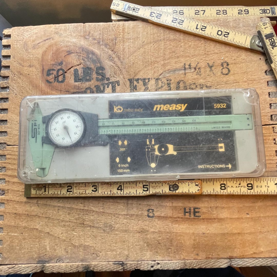 Caliper, Round Dial Measy 5932 Swiss Made .001 Inch Machinist ...