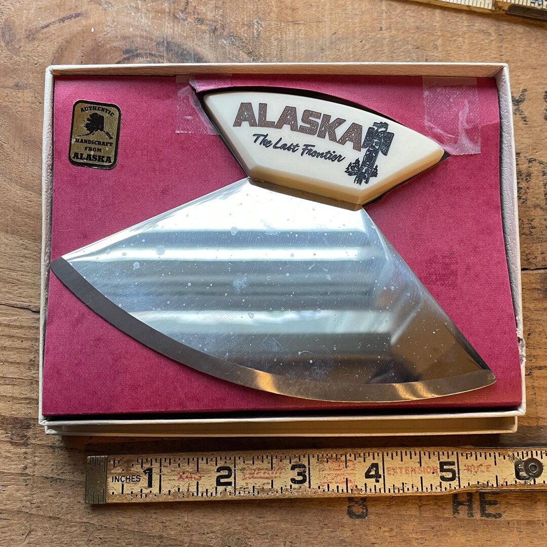Alaska ULU USA Hunting Camp Kitchen Fixed Blade Knife With Box - Etsy