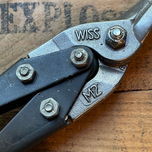 Vintage Tin Snips Wiss USA Model M2 Unused - Etsy