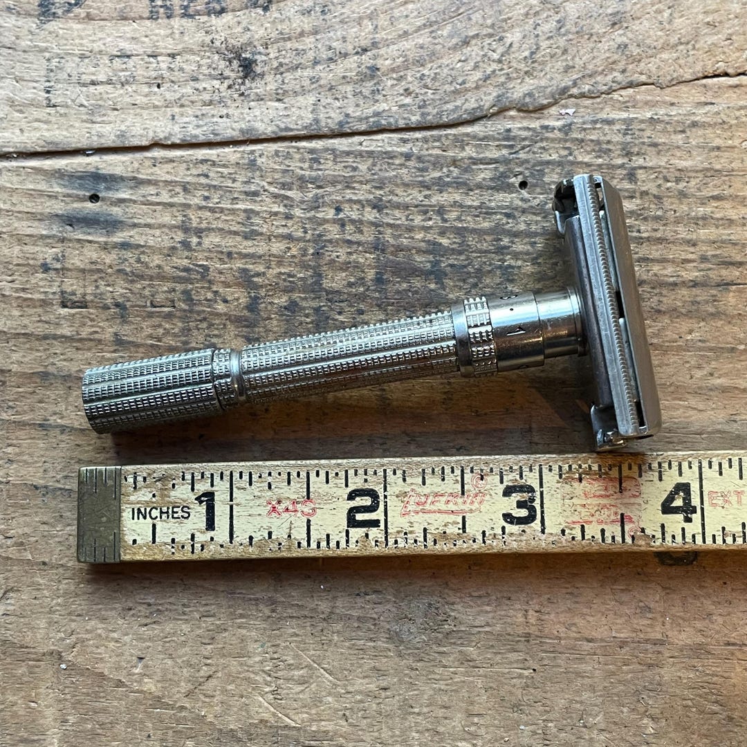 Vintage Gillette 1965 Double Edged Adjustable Razor, Date Code K1 USA ...