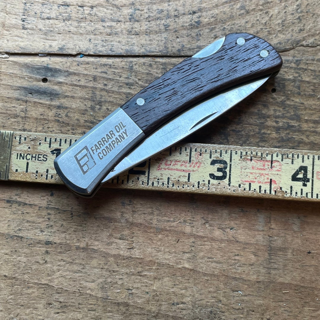 Barlow British Hong Kong Farrar Oil Advertising Stainless Lockback 1 ...