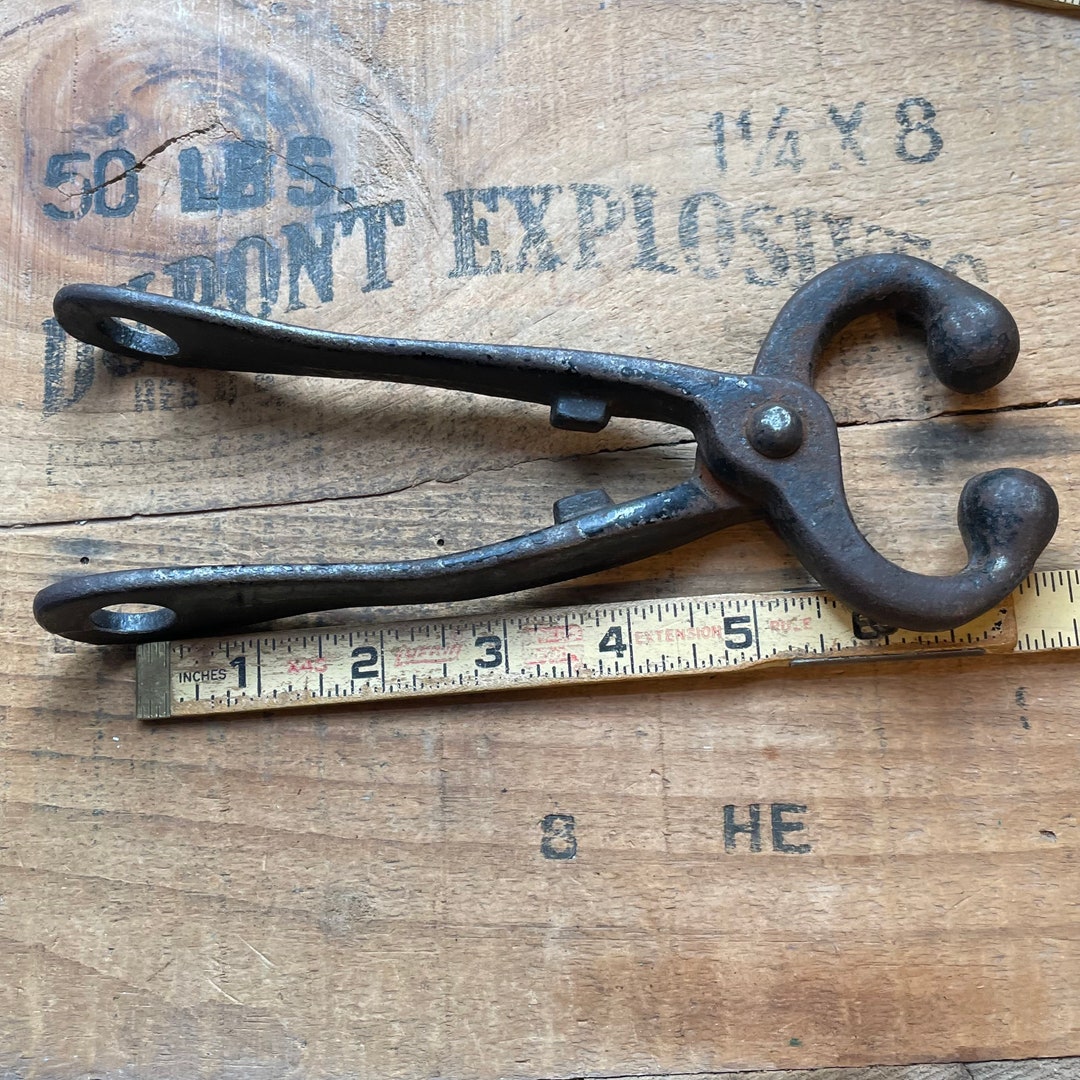 Vintage Cow / Bull Lead Farm Tool - Etsy