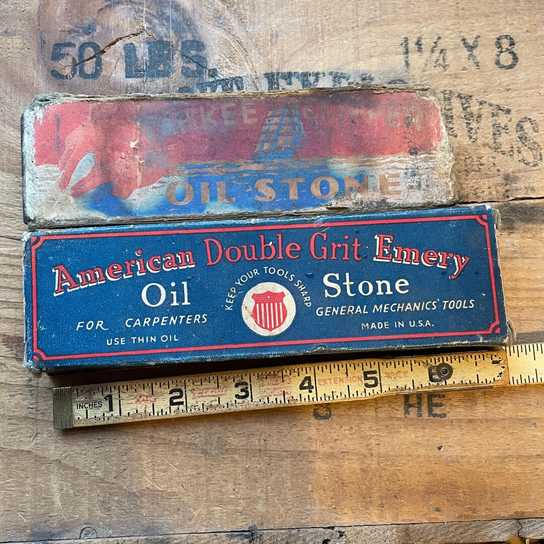 Lot of 2 Yankee Clipper and American Double Grit Emery Sharpening ...