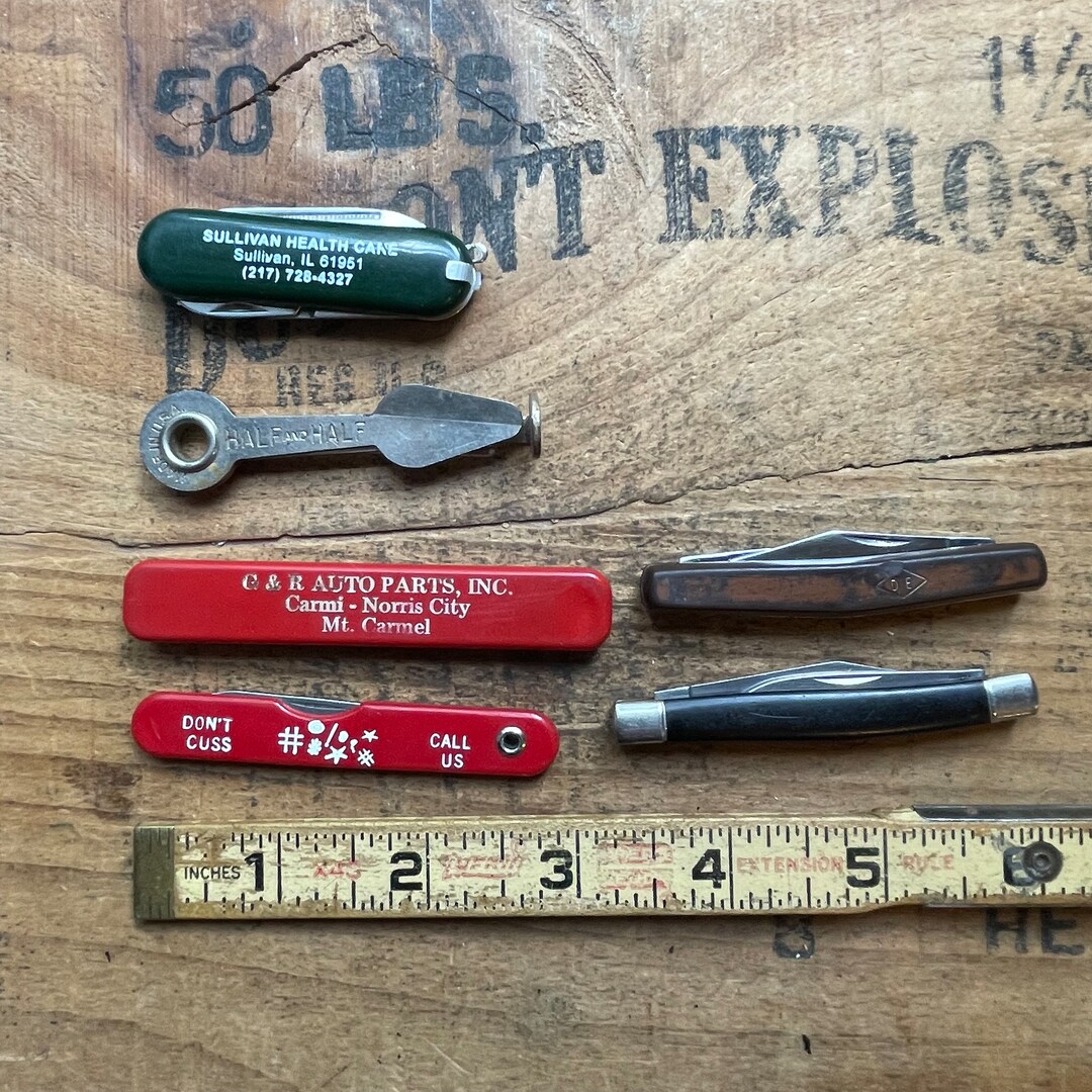 Vintage 5 Knife Lot Small Pocket Knives & 1 Pipe Cleaner 1-2 Blade ...