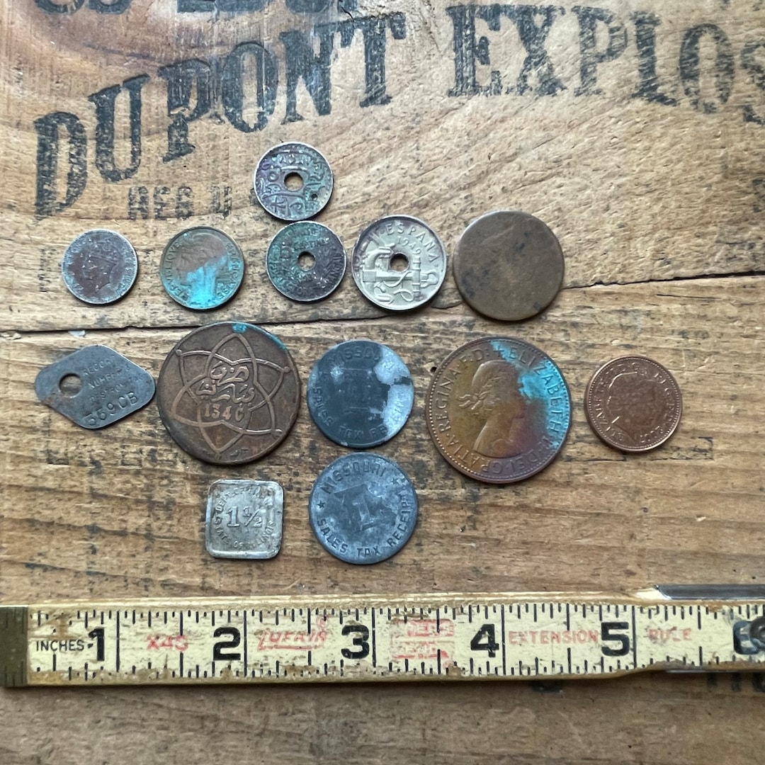 13 Piece, Coins, Illinois and Missouri Tax Tokens, Copper Round Lot - Etsy