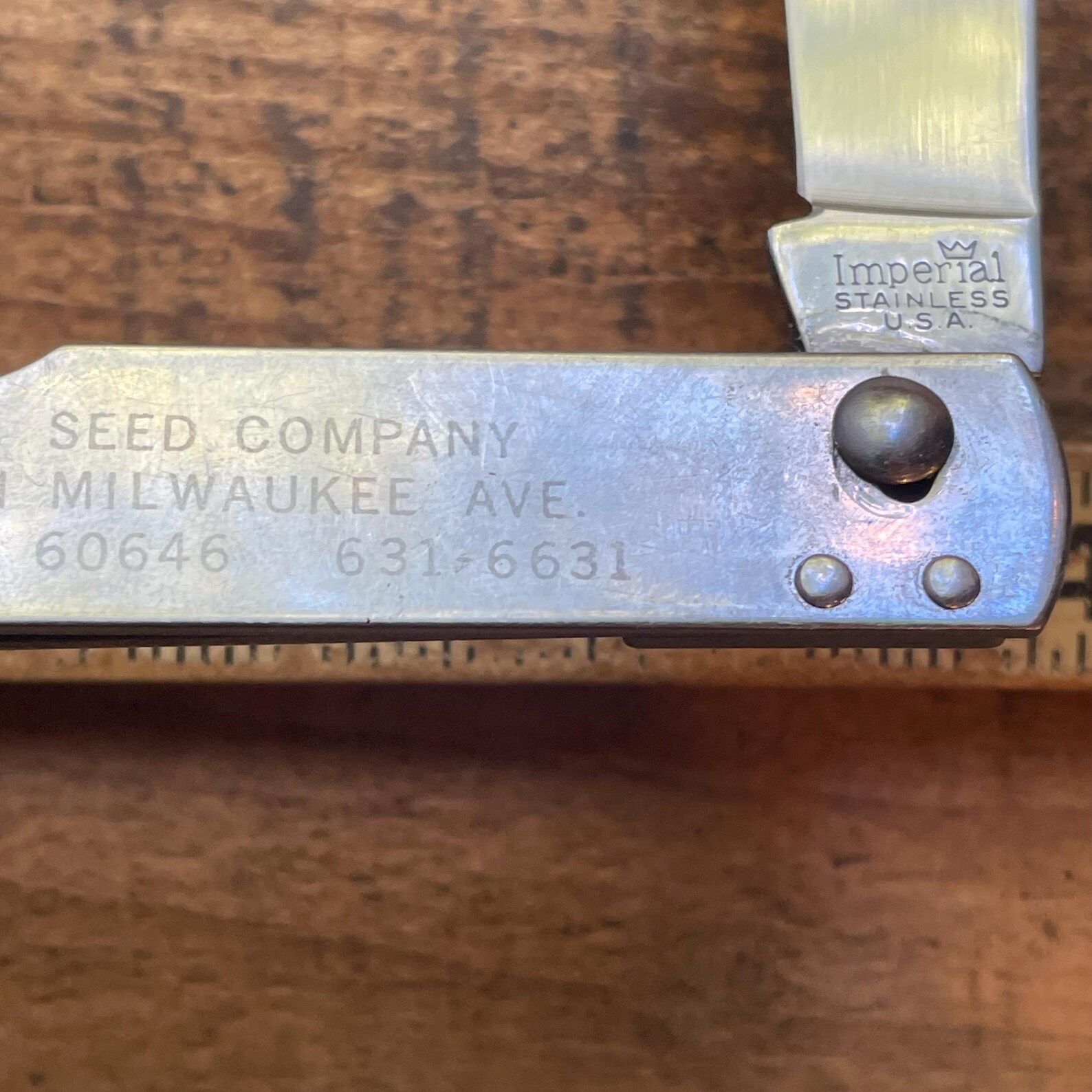 Vintage Imperial USA Germania Seed Co Stainless Jack 1 Blade Pocket ...