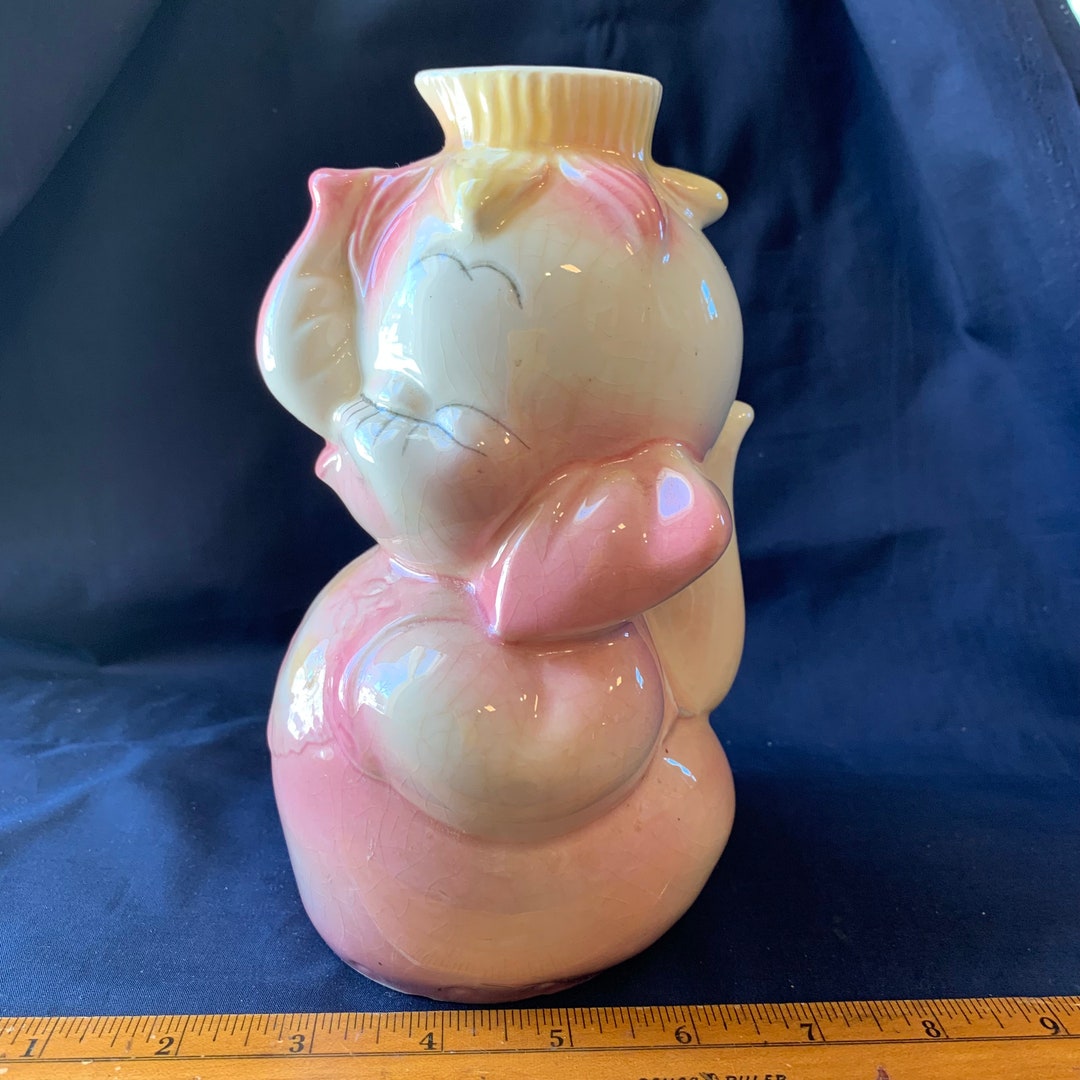 Leeds USA Pink Elephant Decanter Pitcher - Etsy