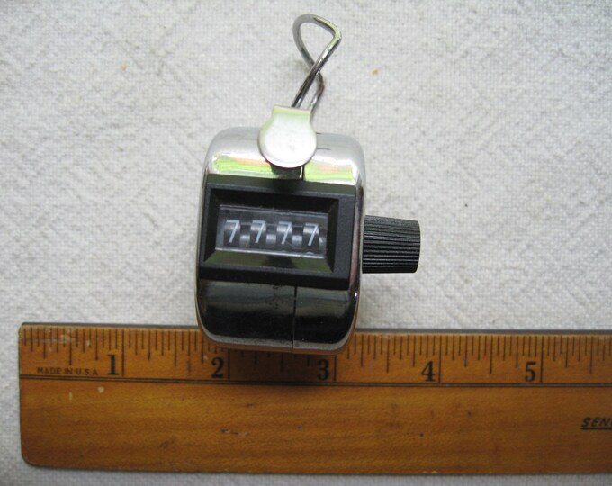 Vintage Sportline Mechanical Counter Hand Held Thumb Clicker Counting ...