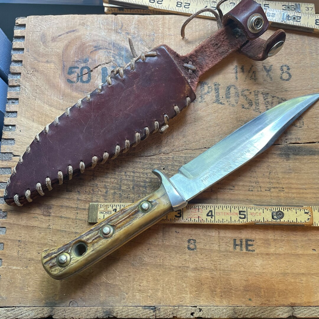 Vintage Puma Bowie Germany 1966 Model 6396 Stag Hunting, Camping, Fixed ...