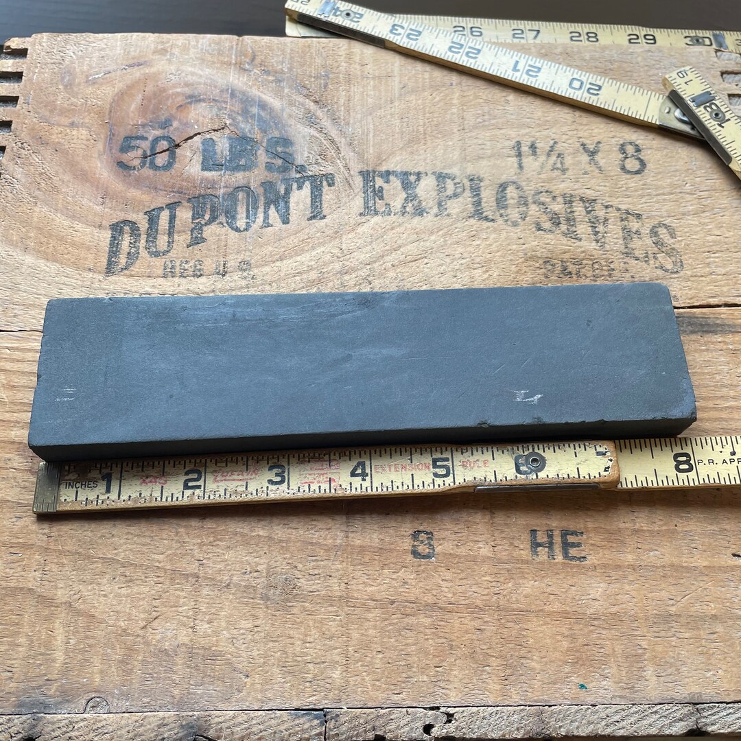 Vintage Carborundum Oilstone Large Sharpening Stone 8"x 2"x 5/8" Inches ...