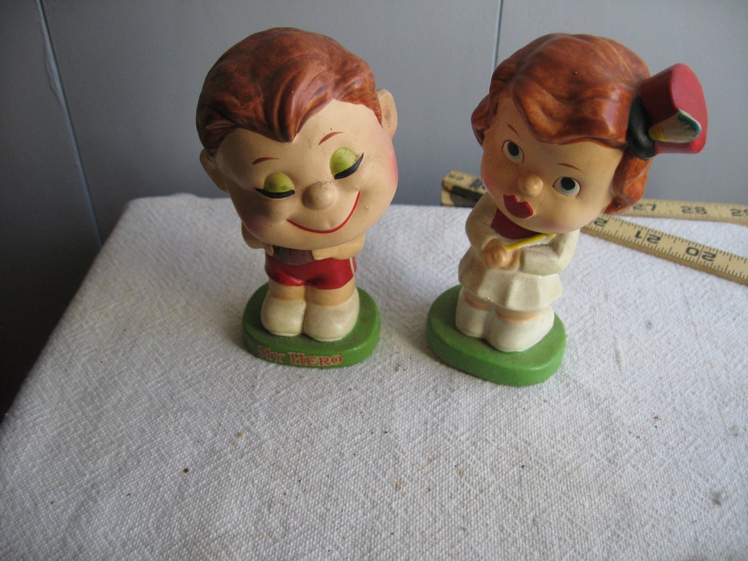 MCM LEGO Japan Kissing Bobble Head Nodder Doll Lot - Etsy