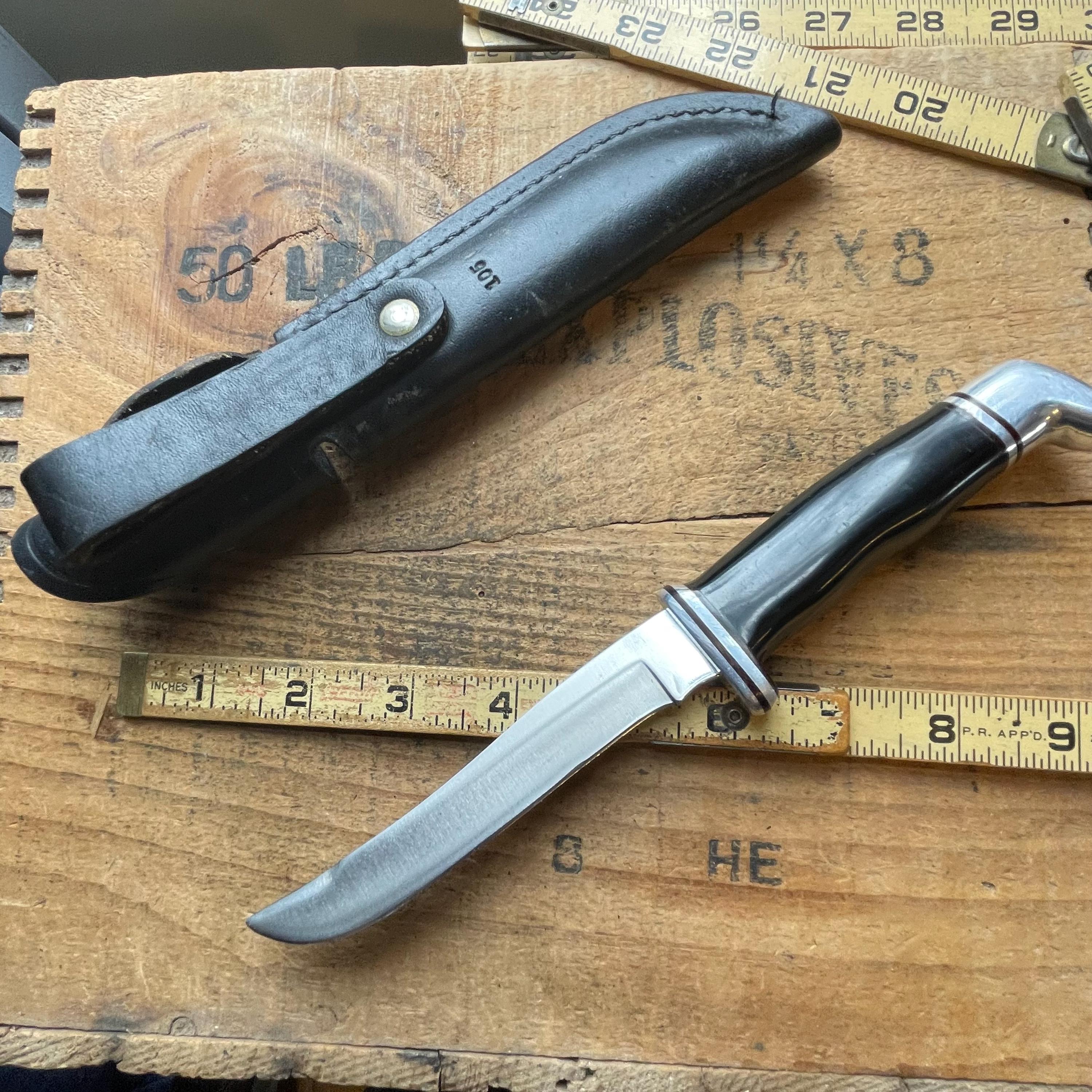 Vintage Buck USA 1972-86 Model 105 Pathfinder Fixed Blade Knife W ...