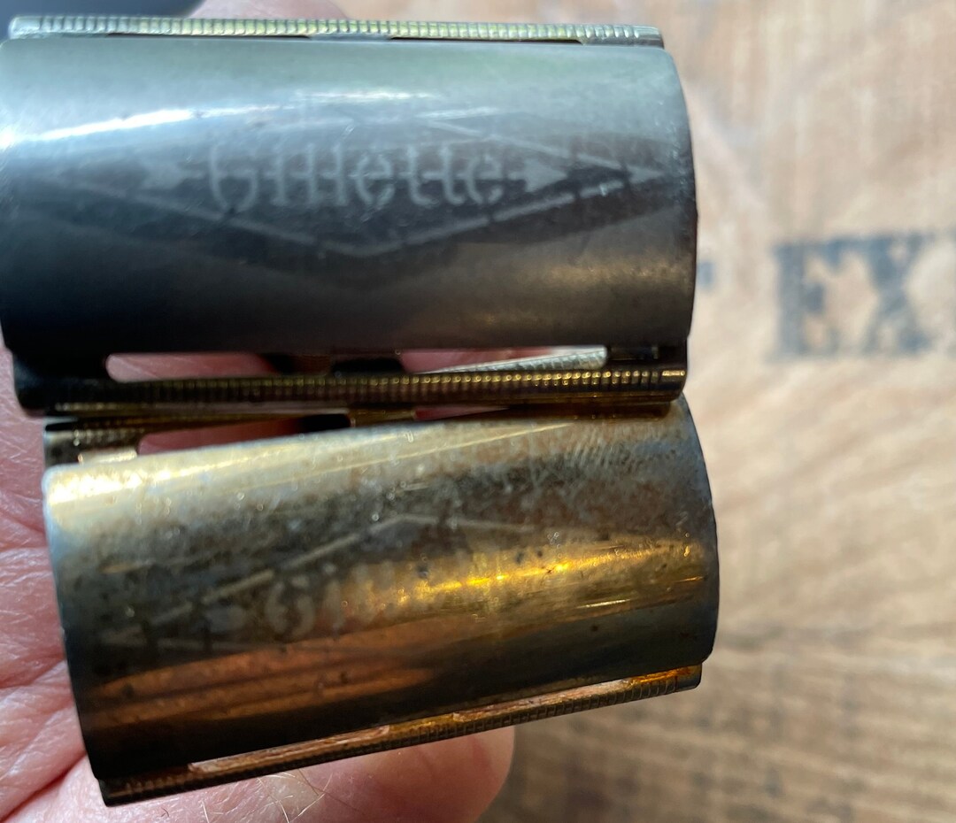 Vintage Lot of 2, 3 Piece Double Edged Gillette Razors, USA Razor No ...