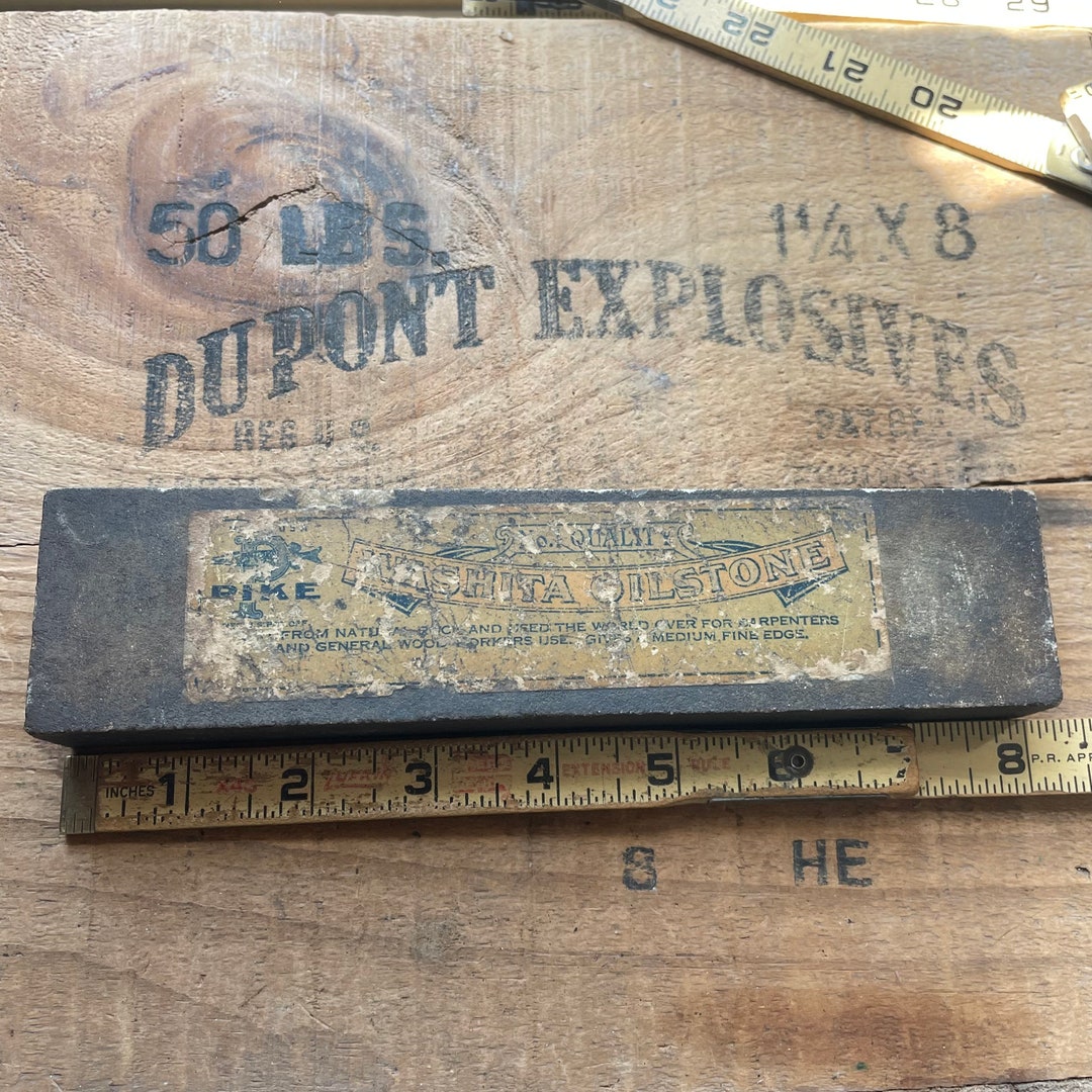 Vintage Large Washita Pike Brand Arkansas Natural Sharpening Stone ...
