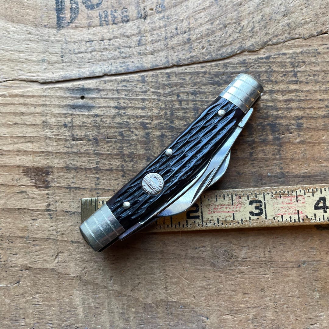 Vintage H Boker Tree Brand Solingen Germany Ring Bolster Bone Congress ...