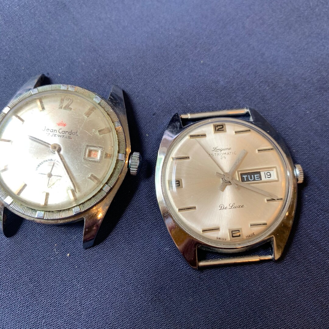 Vintage Longines and Jean Cardot Watch Lot - Etsy