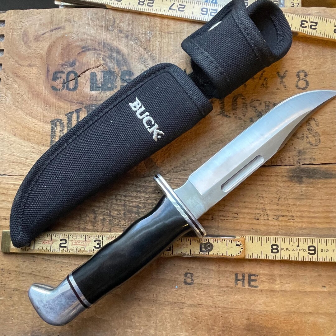 Buck USA Model 119 Fixed Blade Knife With Sheath NOS - Etsy