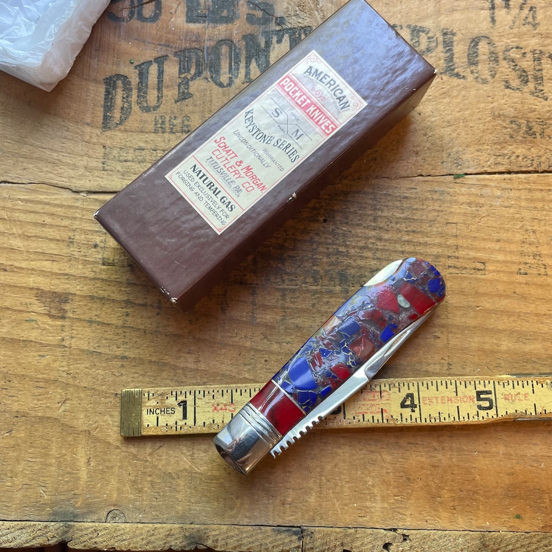 Queen DFC Schatt & Morgan Lockback 1 Blade Pocket Knife - Etsy