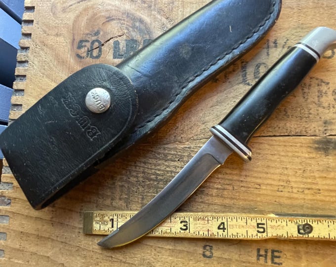 Buck USA 1972-86 Model 118 Personal Fixed Blade Knife W/ Sheath - Etsy