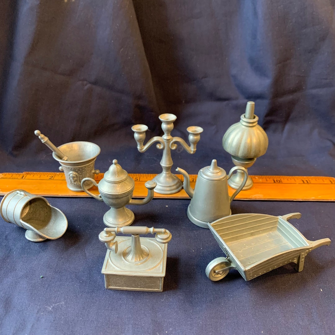 English Pewter Miniatures From 1950's - Etsy