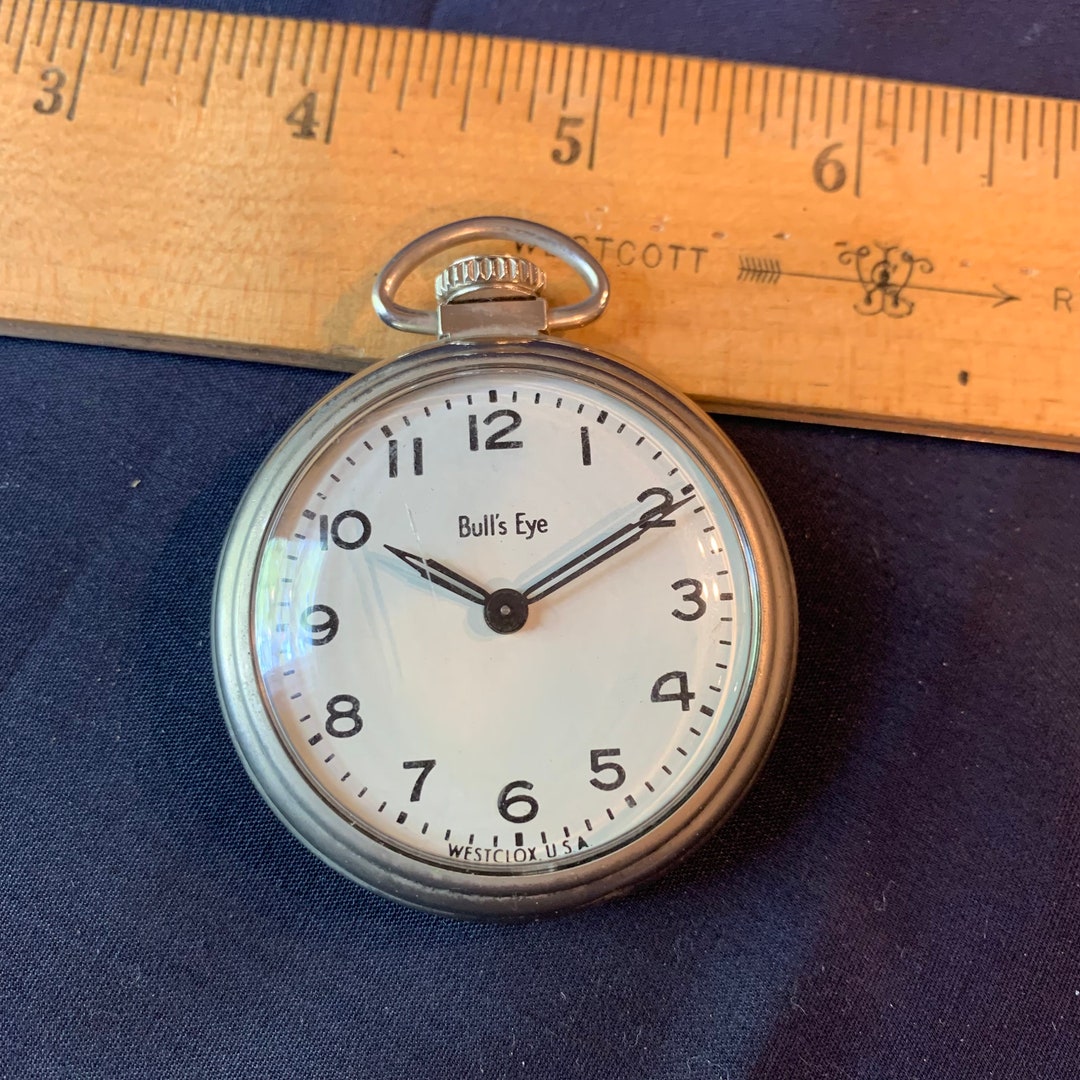 Vintage Westclox Bulls Eye Pocket Watch - Etsy