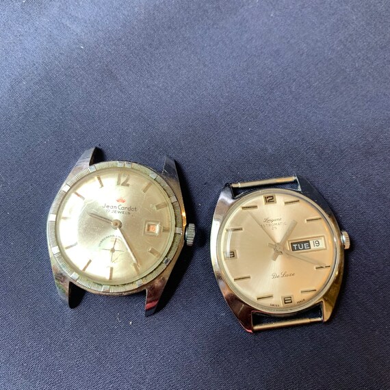 Vintage Longines and jean Cardot watch lot - Gem