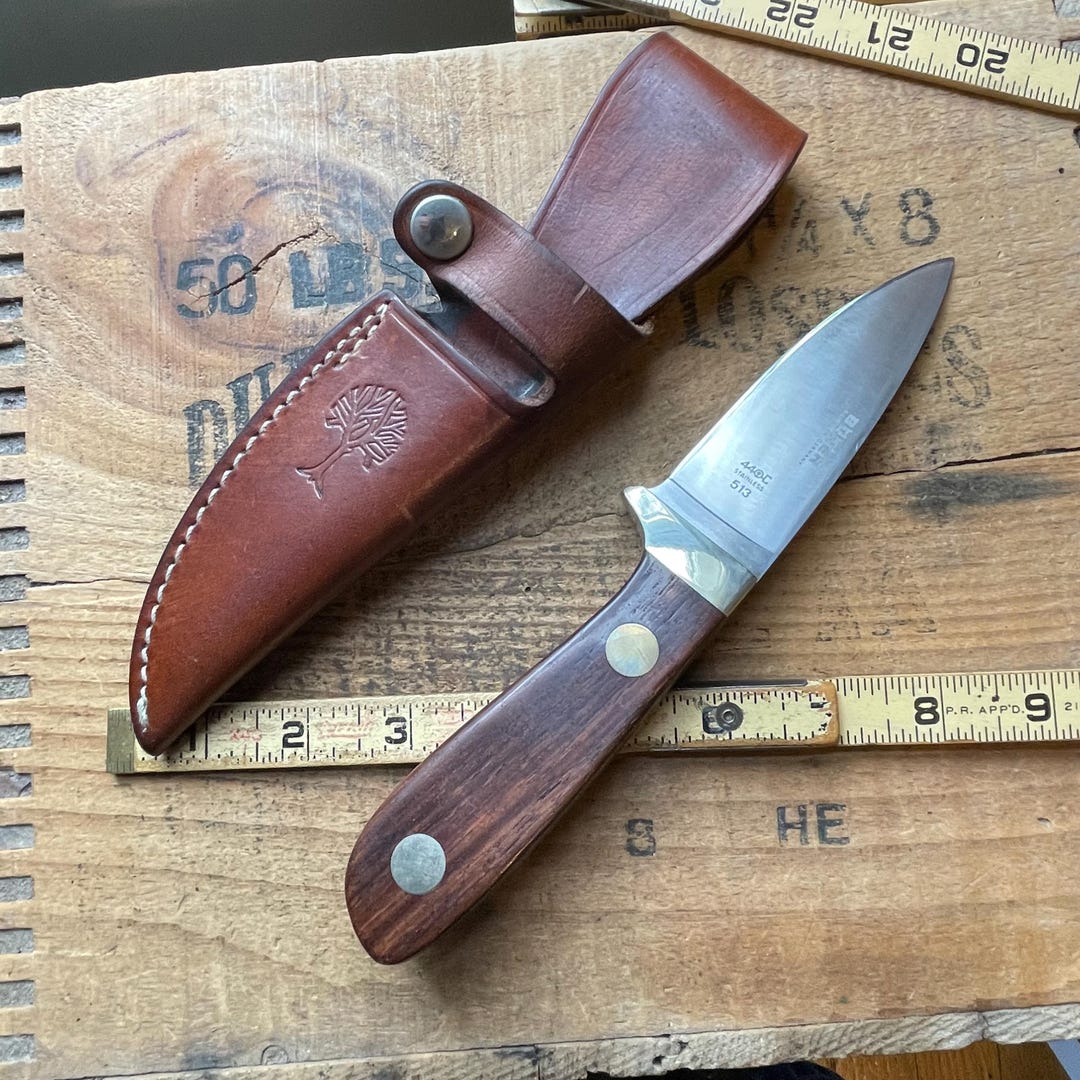 Boker Solingen Germany Model 513 Hunting Camp Fixed Blade Knife W/ Sheath - Etsy