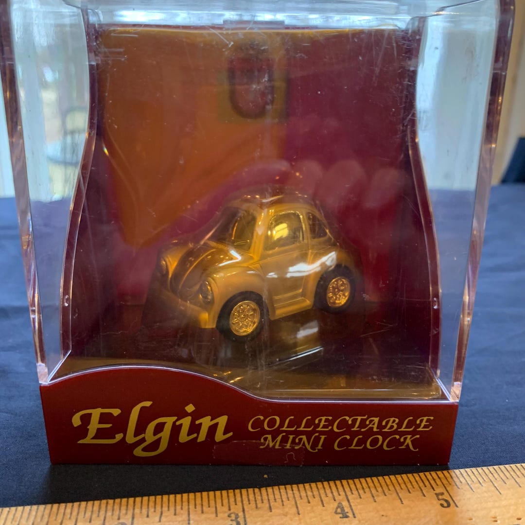 Vintage NIB Elgin Collectible Mini Clock Volkswagon Style - Etsy